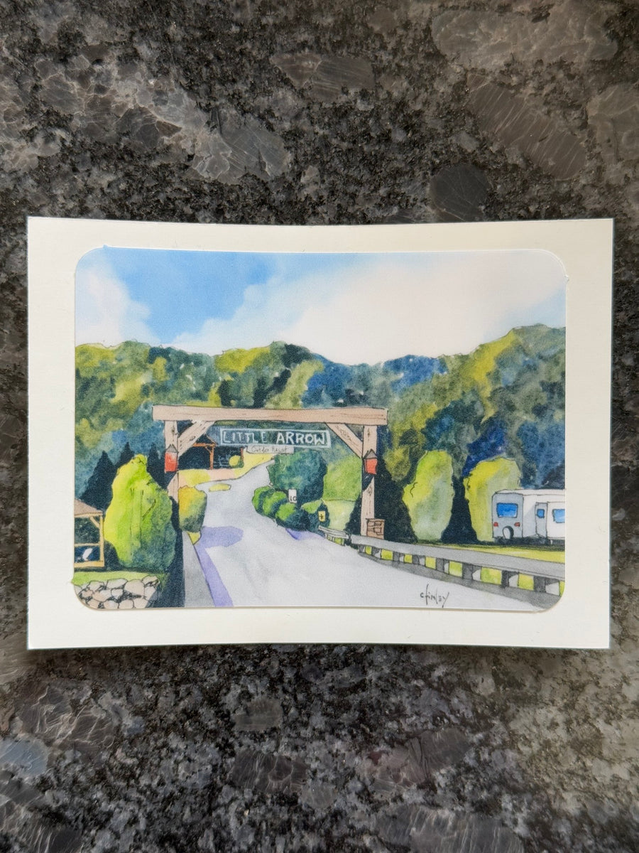 Painted Little Arrow Bridge Sticker – Little Arrow Outdoor Resort